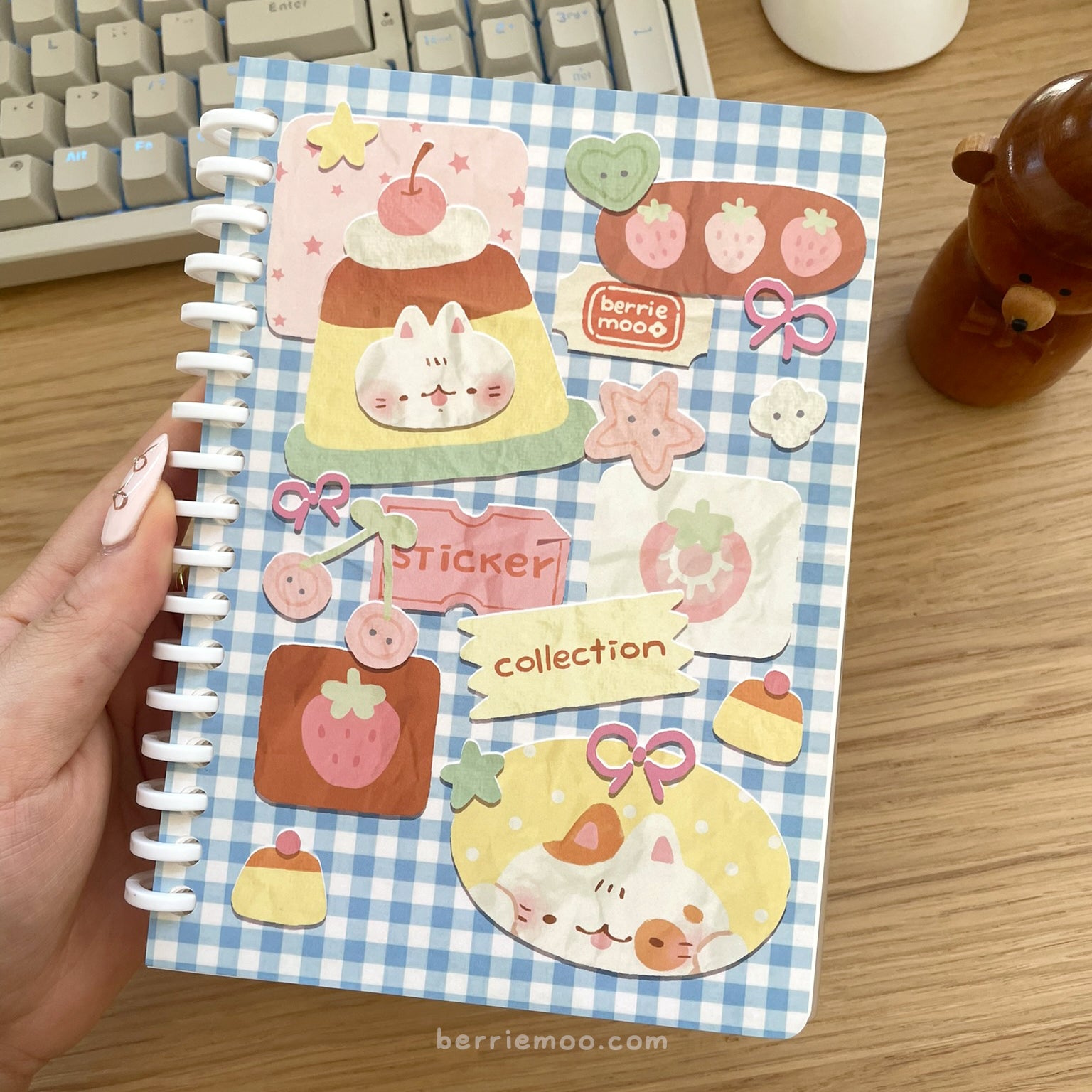 Gingham Pudding - Sticker Book – berriemoo