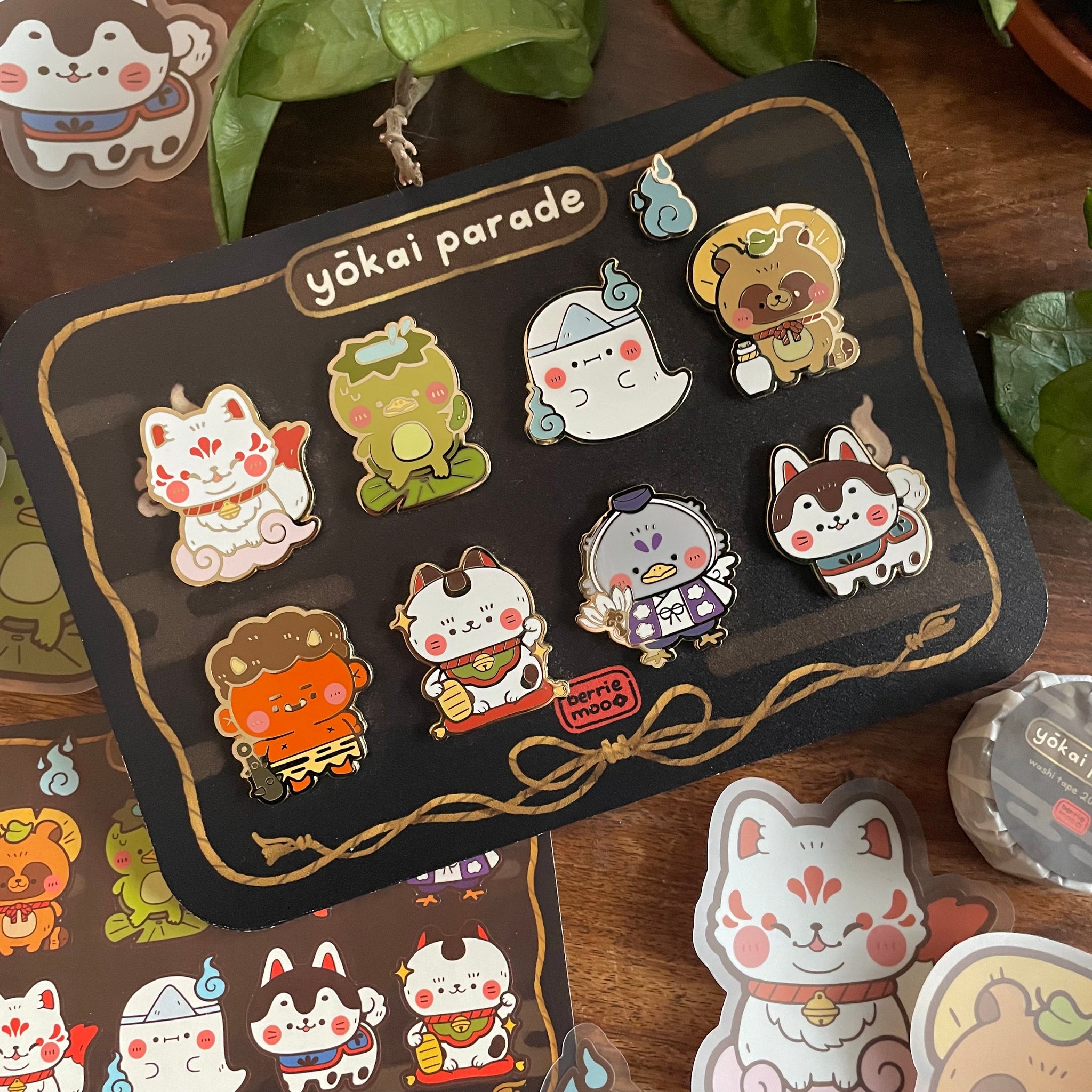Yokai Parade - Enamel Pins – berriemoo